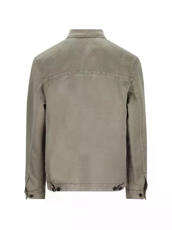 MASSIMO OSTI STUDIO Logo Patch Zip-up Jacket