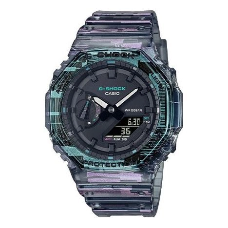 Casio G-shock Analog-digital Watch With Water Resistance - Translucent Black
