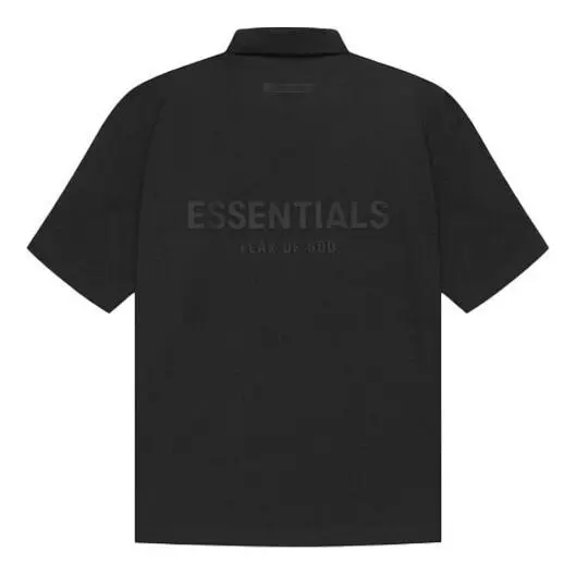 Fear Of God Ss21 Polo Shirt 'stretch Limo - Black