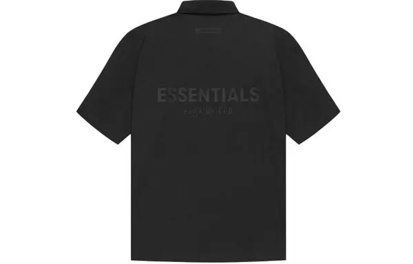 Fear Of God Ss21 Polo Shirt 'stretch Limo - Black