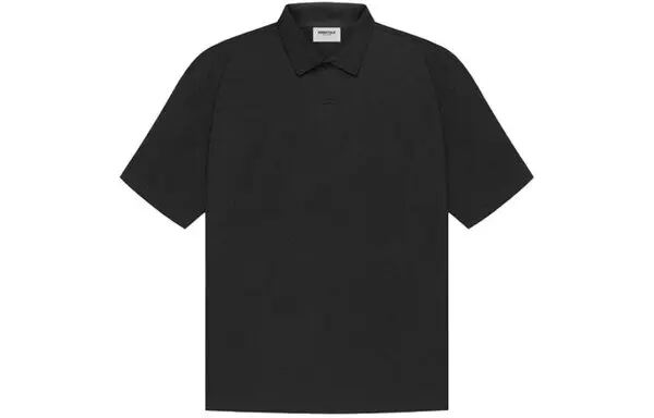 Fear Of God Ss21 Polo Shirt 'stretch Limo - Black