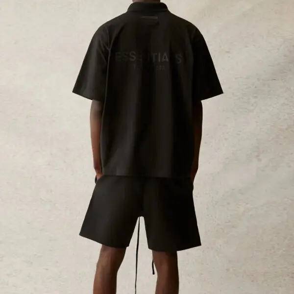 Fear Of God Ss21 Polo Shirt 'stretch Limo - Black