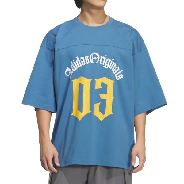 Adidas Oversized Fit T-shirt Asia Sizing - Blue