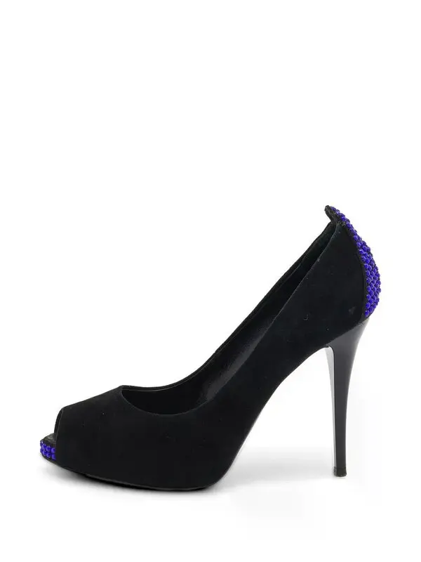 GIUSEPPE ZANOTTI Embellished Peep-toe Pumps