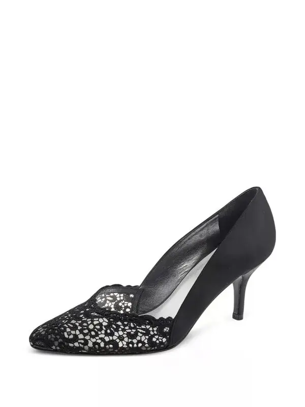 STUART WEITZMAN Floral Lace Almond-toe Pumps