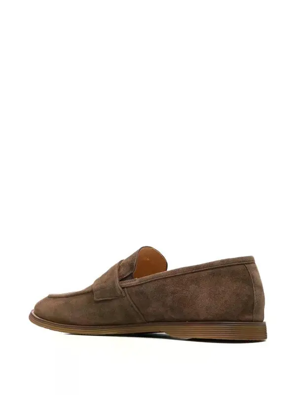 ALBERTO GOZZI Suede Penny Loafers