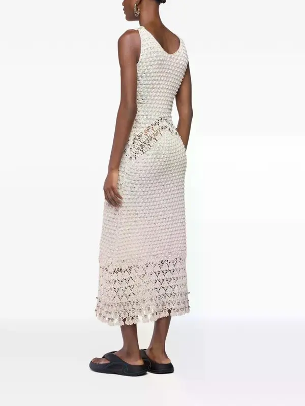 Rabanne Embellished Crochet Midi Dress