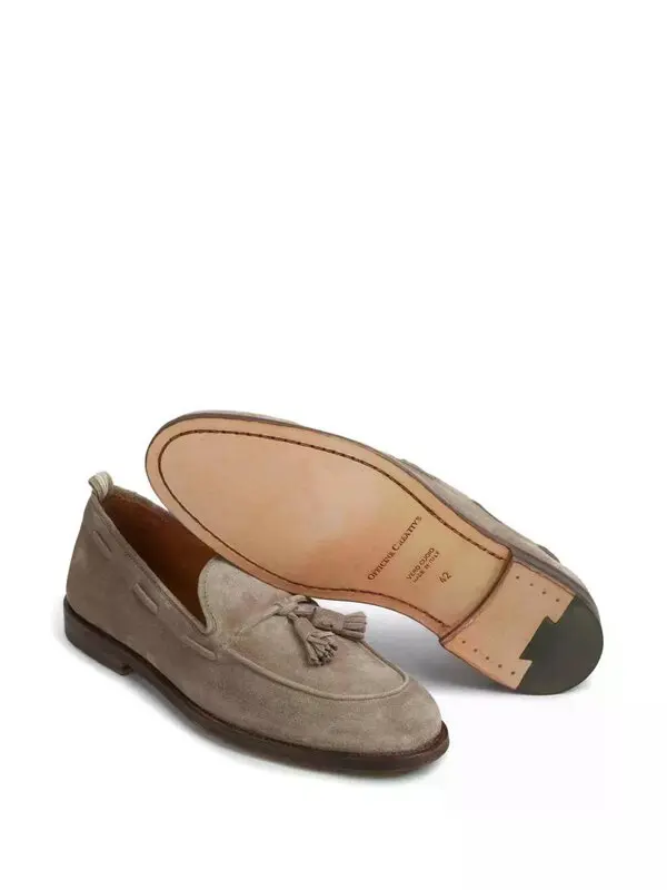 Officine Creative Opera Tassel Detail Suede Loafers