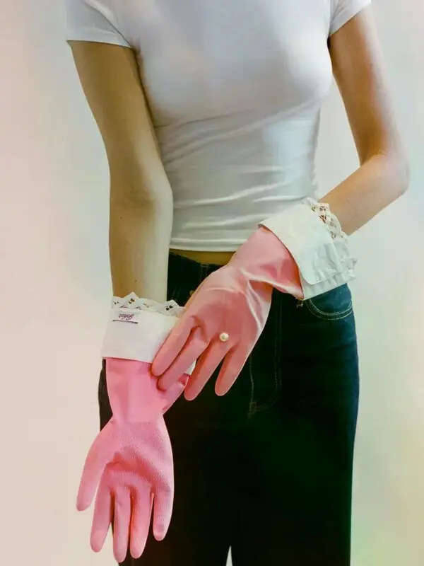 GOHAR WORLD Embellished Rubber Gloves