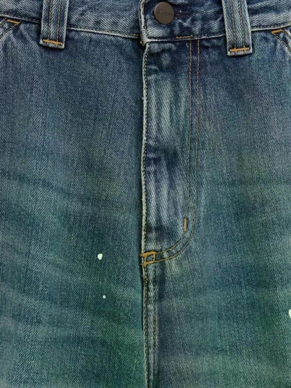 Carhartt Work In Progress Og Single Knee Carpenter Shorts - Blue