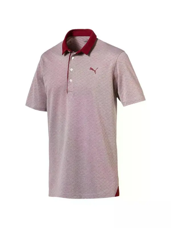 PUMA Diamond-jacquard Polo Shirt