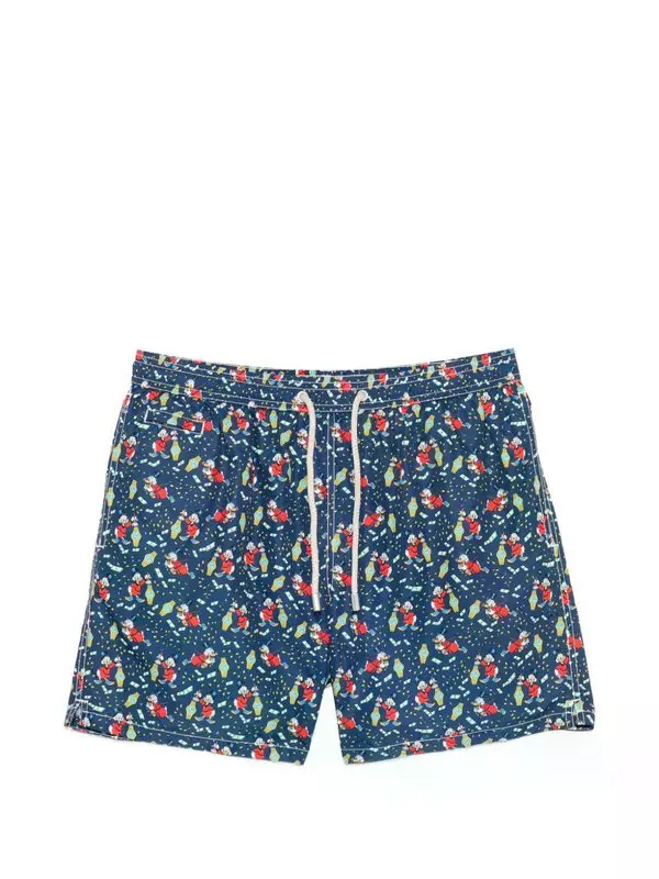 MC2 SAINT BARTH Scrooge Mcduck Print Swim Shorts - Blue