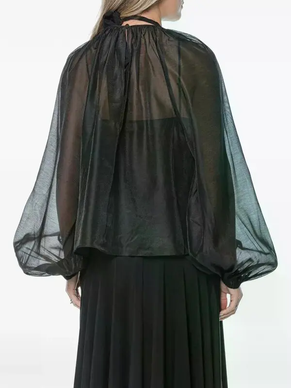 Ted Baker London Eelana Puff-sleeve Organza Blouse