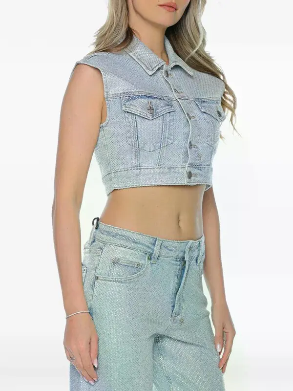 Ksubi High Rollers Rhinestone Embellished Vest