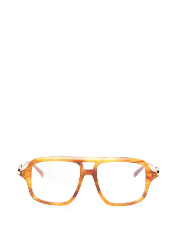 Gucci Horsebit Square-frame Sunglasses - Brown
