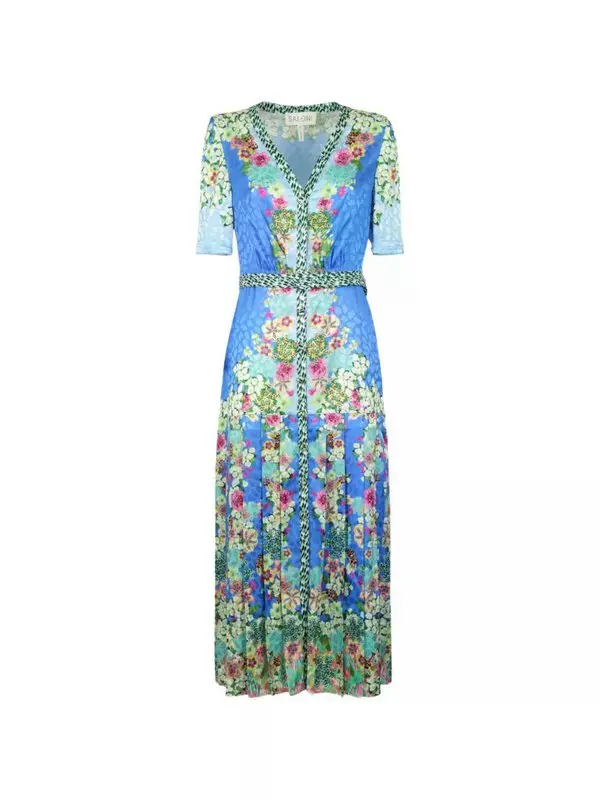 Saloni Lea Floral-print Maxi Dress