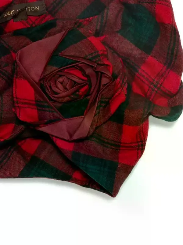 LOUIS VUITTON Tartan Mini Cape With Rosette