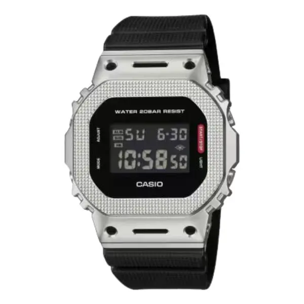 Casio G-steel Digital Watch With Bio-based Resin Band - Silver/black