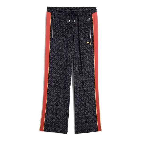 PUMA Road To Unity All Over Print Relaxed Drawstring Track Pants - New Navy