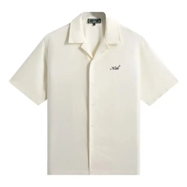 Kith Silk Cotton Thompson Camp Collar Shirt - Sandrift