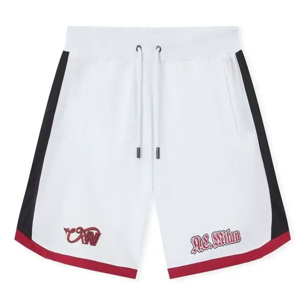 Off-White C/o Ac Milan Arrow Tech Shorts - White/red