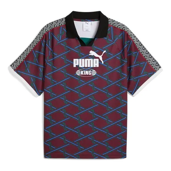 PUMA King Jersey - Ruby Shimmer/aop