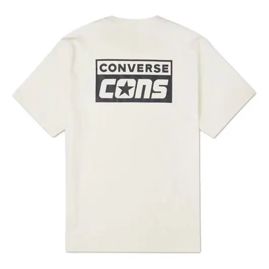 CONVERSE Alphabet Logo Casual T-shirt - White