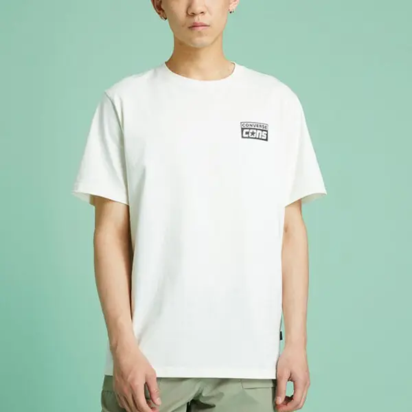 CONVERSE Alphabet Logo Casual T-shirt - White