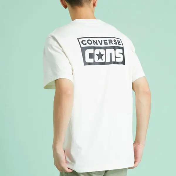 CONVERSE Alphabet Logo Casual T-shirt - White