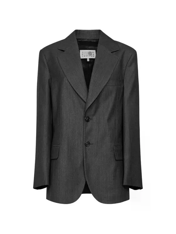 MAISON MARGIELA Single-breasted Blazer - Grey
