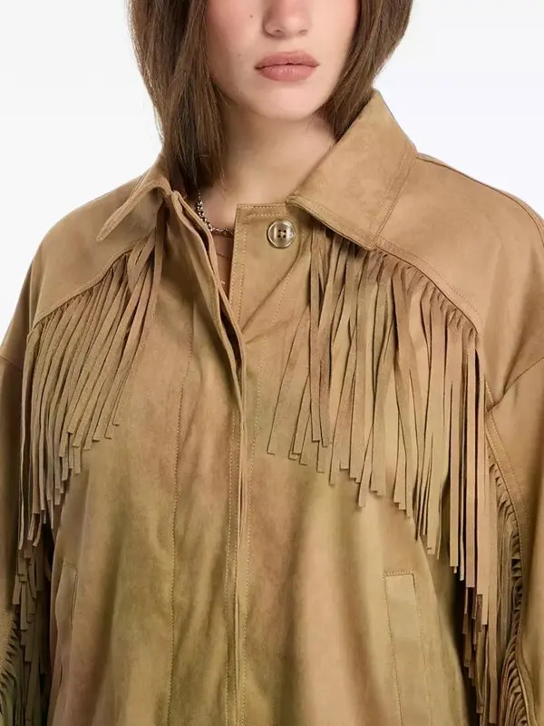 Guess Fringe-trimmed Jacket
