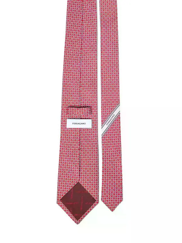 FERRAGAMO Gancini Silk Tie