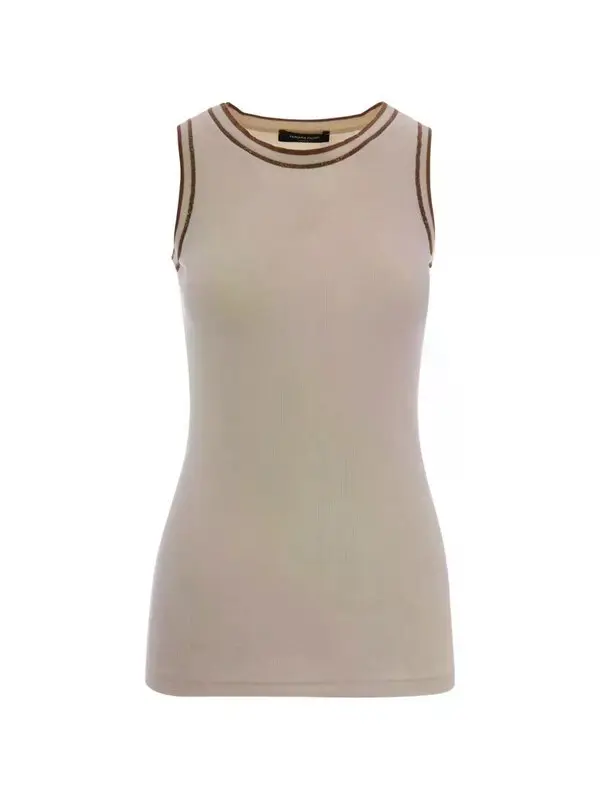 Fabiana Filippi Ribbed Knit Tank Top - Neutrals