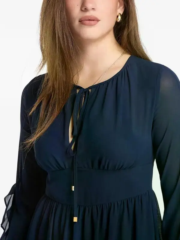 Michael Kors Ruffled Sleeve Mini Dress