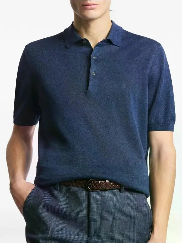 FAY Short-sleeve Polo Shirt - Blue