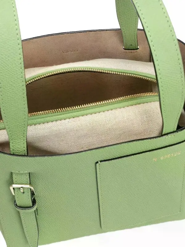 VALEXTRA Mini Leather Bucket Bag