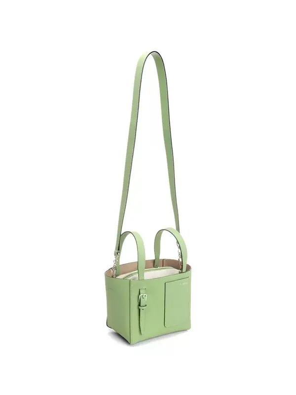 VALEXTRA Mini Leather Bucket Bag
