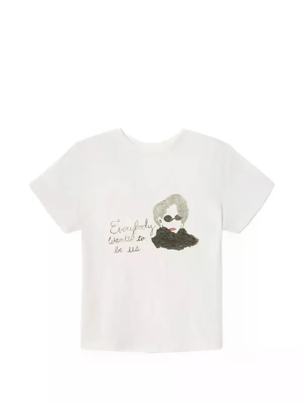 RE/DONE Classic Everybody Graphic-print T-shirt - White
