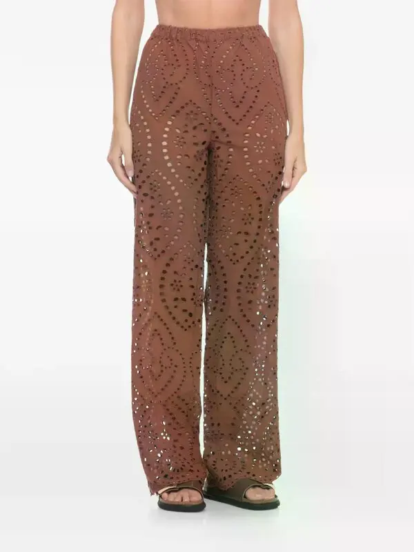 MC2 SAINT BARTH Inez Trousers Broderie Anglaise