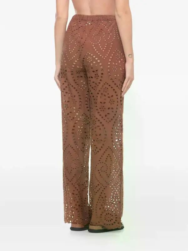 MC2 SAINT BARTH Inez Trousers Broderie Anglaise