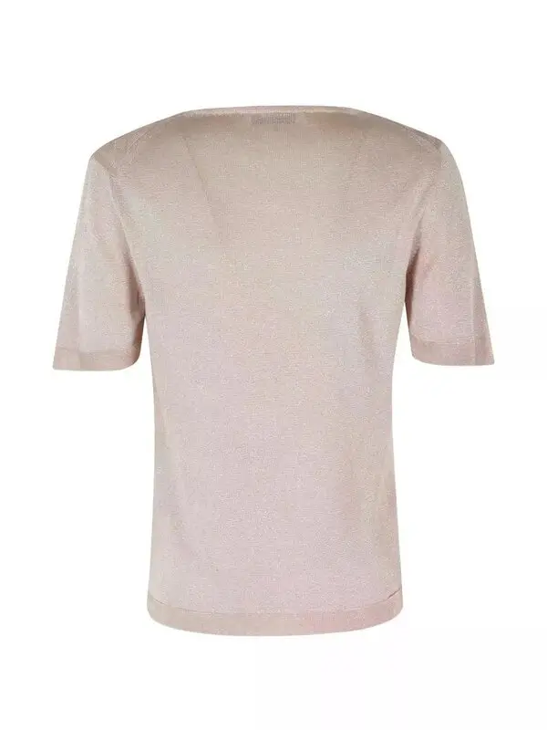 GRAN SASSO Metallic Diamond Pattern T-shirt