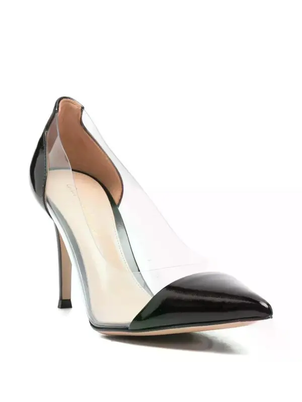 GIANVITO ROSSI Plexi Pointed-toe Pumps