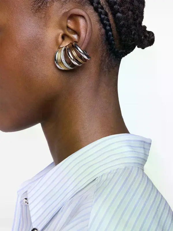 Rabanne Punk Xl Link Rhinestone Ear Cuffs