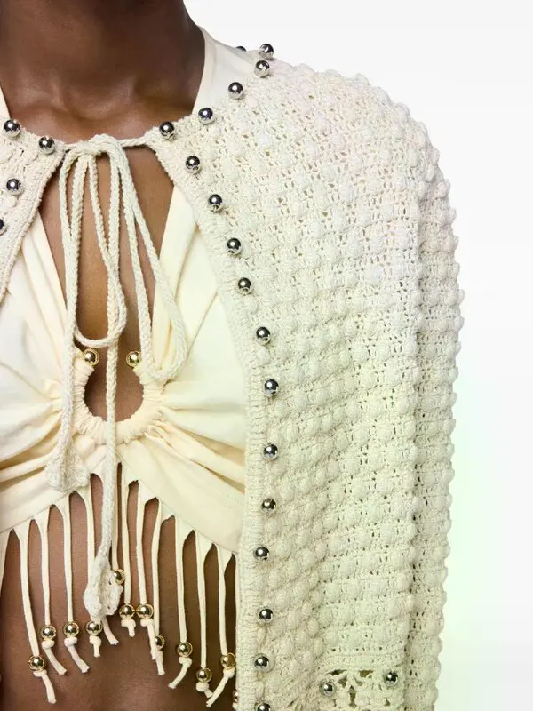 Rabanne Crochet Knit Cardigan