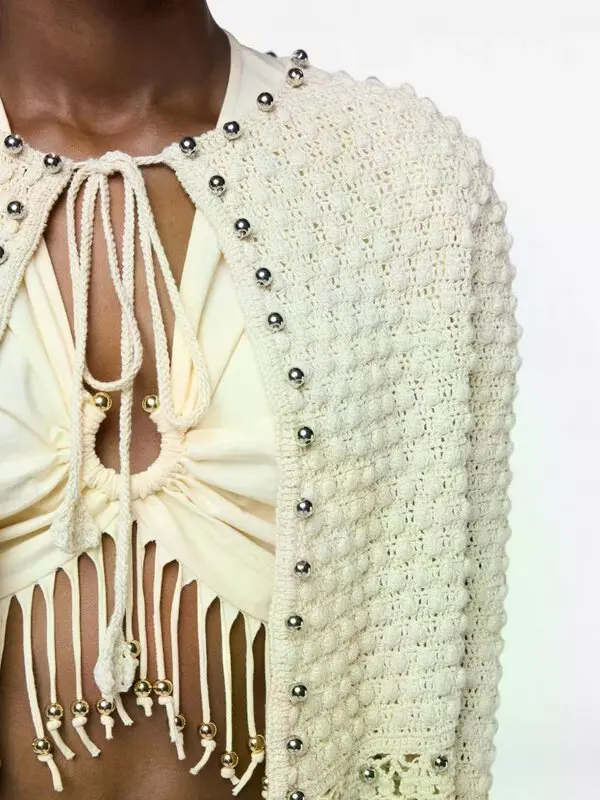 Rabanne Crochet Knit Cardigan