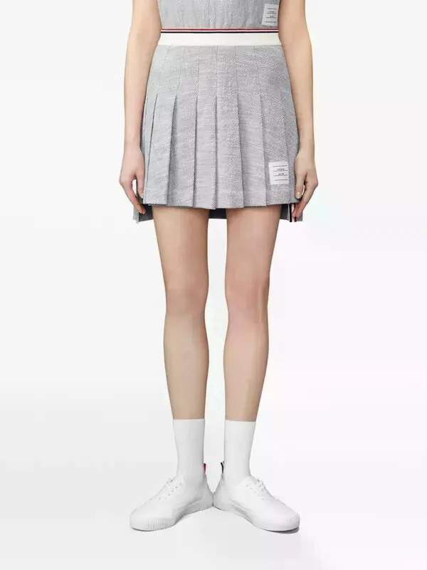 Thom Browne Pleated Tweed Skirt