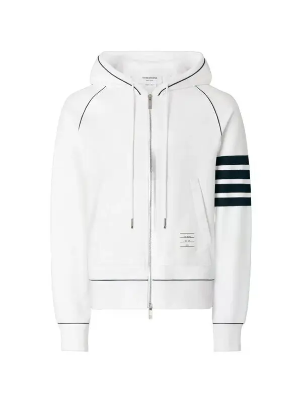 Thom Browne Loopback Stripe-detail Hoodie