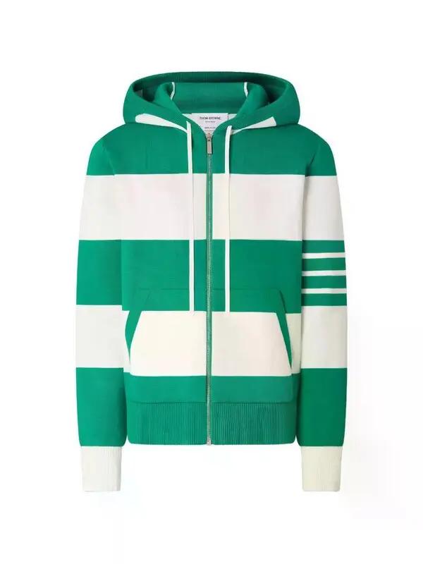 Thom Browne Hector 4-bar Hoodie - Green