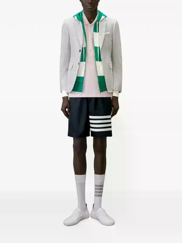 Thom Browne Hector 4-bar Hoodie - Green