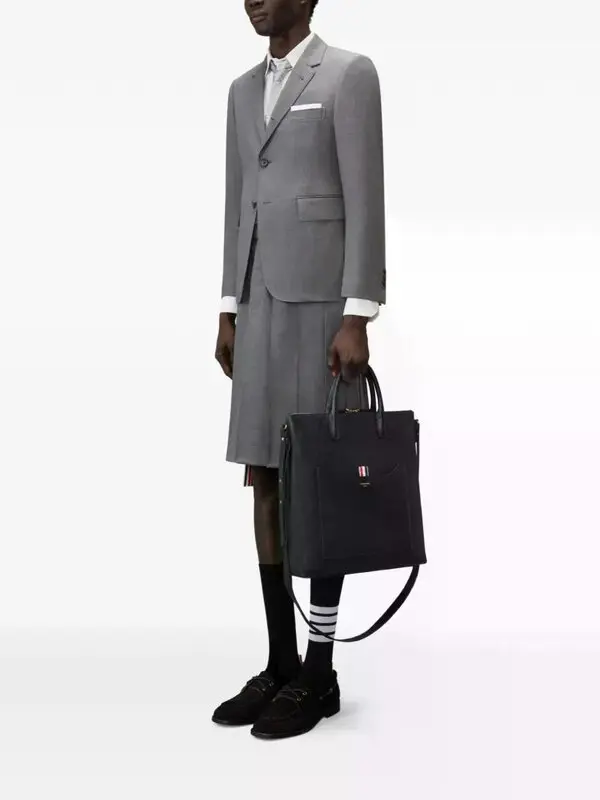 Thom Browne Pebble-grain Leather Tote Bag